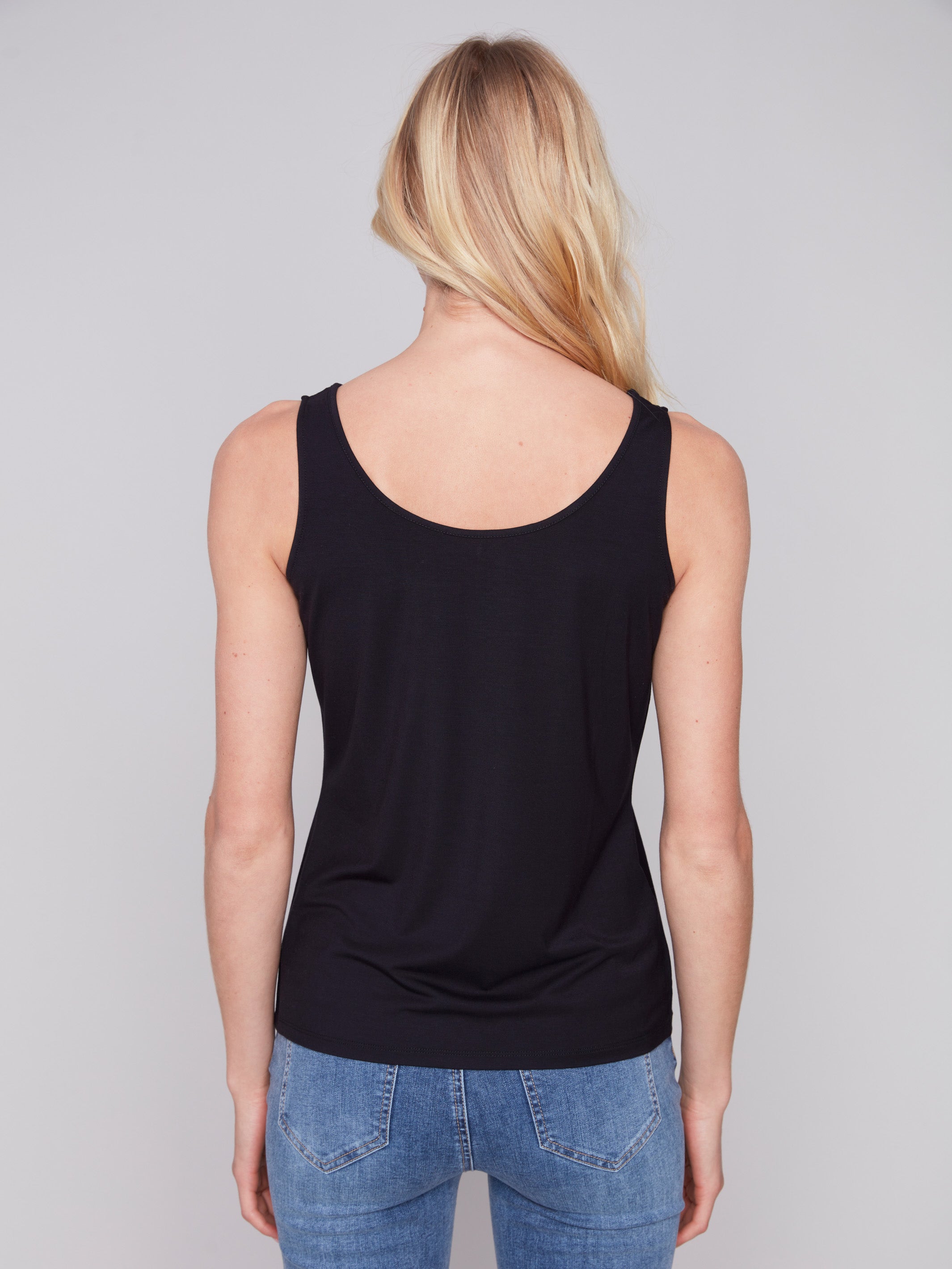 Cami Tank Top | Reversible Bamboo Black Camisole | Charlie B – Charlie ...