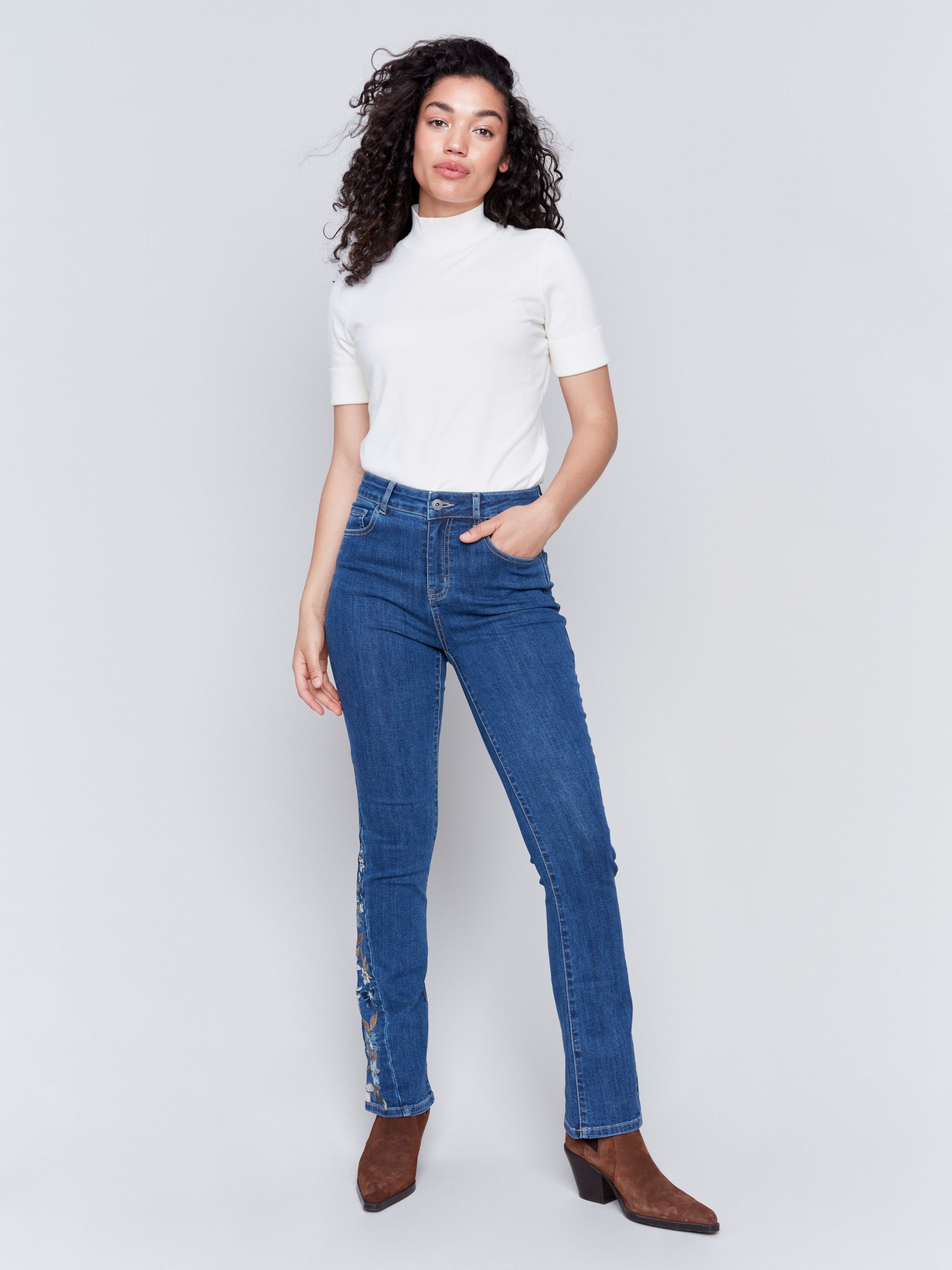 Embroidered Jeans & Denim for Women | Charlie B Collection