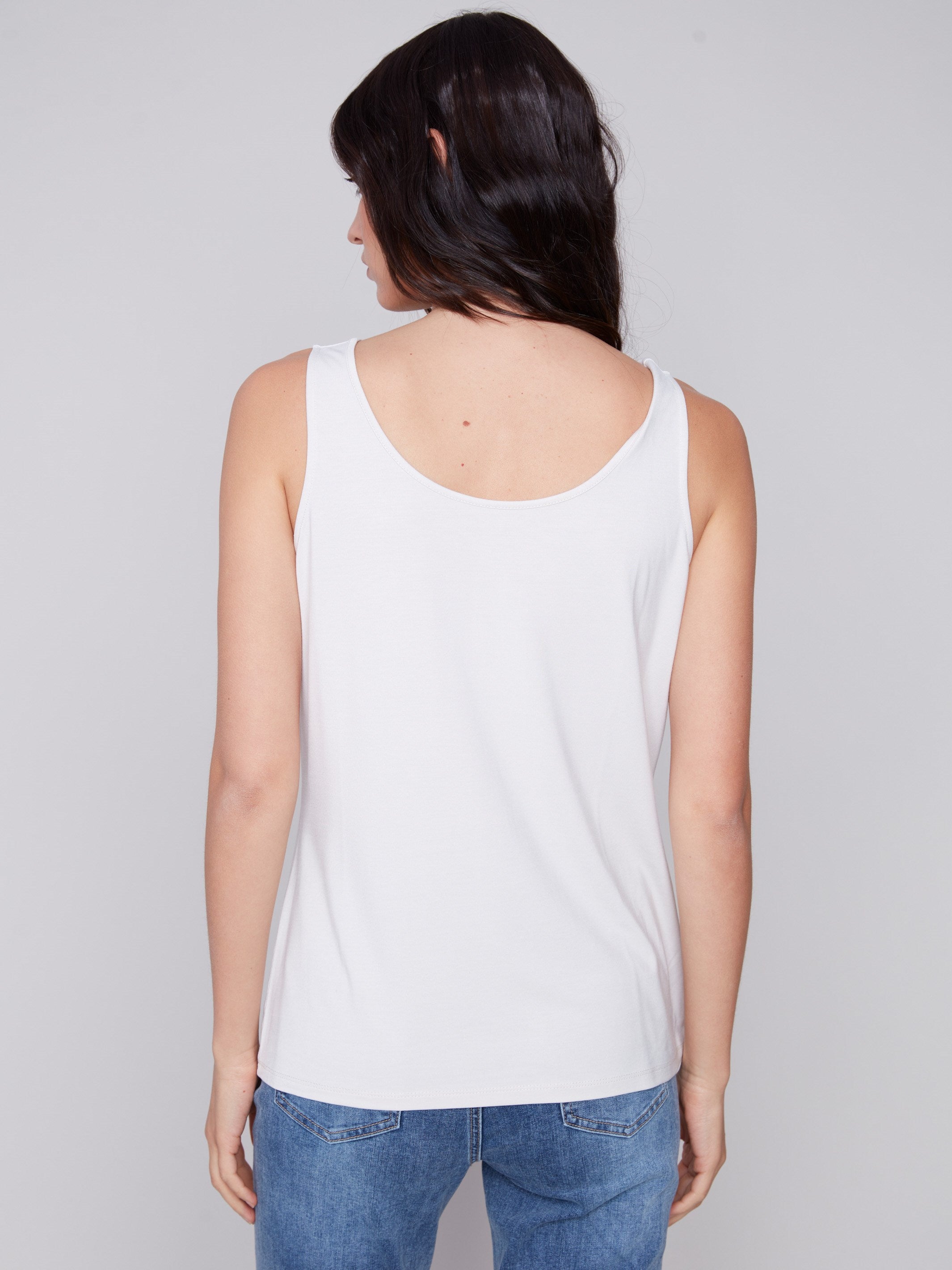 Women's Cami | Reversible Bamboo Tank | Greige | Charlie B